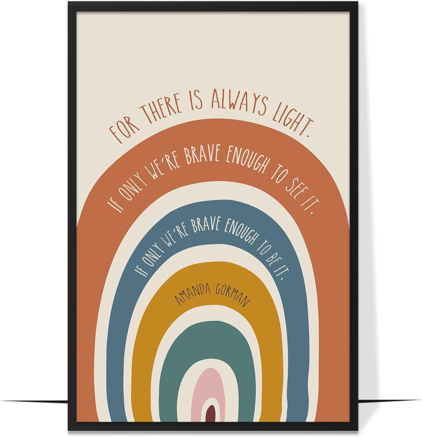 LOLUIS Inspirational Quotes Wall Art, Feminist Motivational Amanda ...