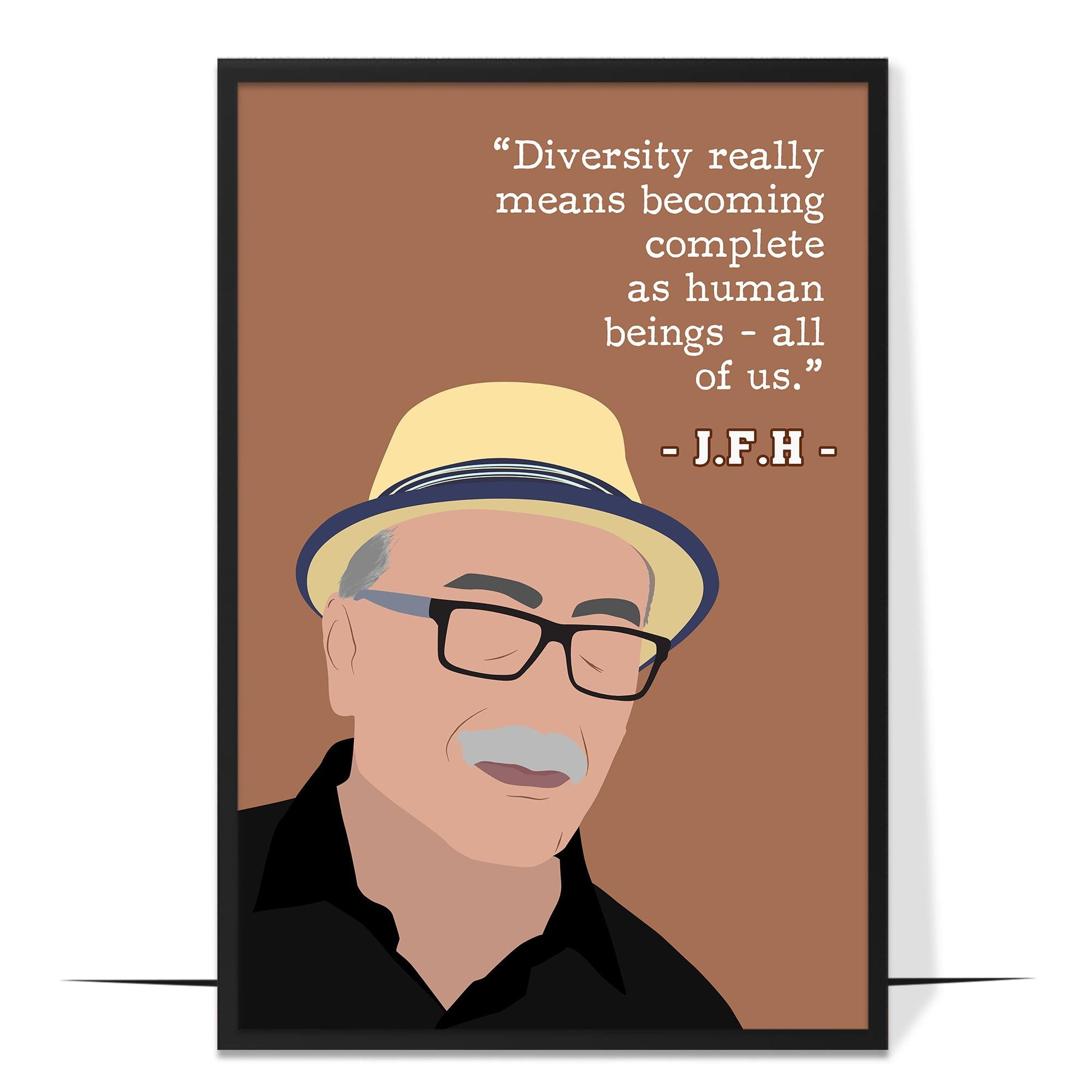 LOLUIS Inspirational Quotes Wall Art, Hispanic Leaders Art Print Decor ...