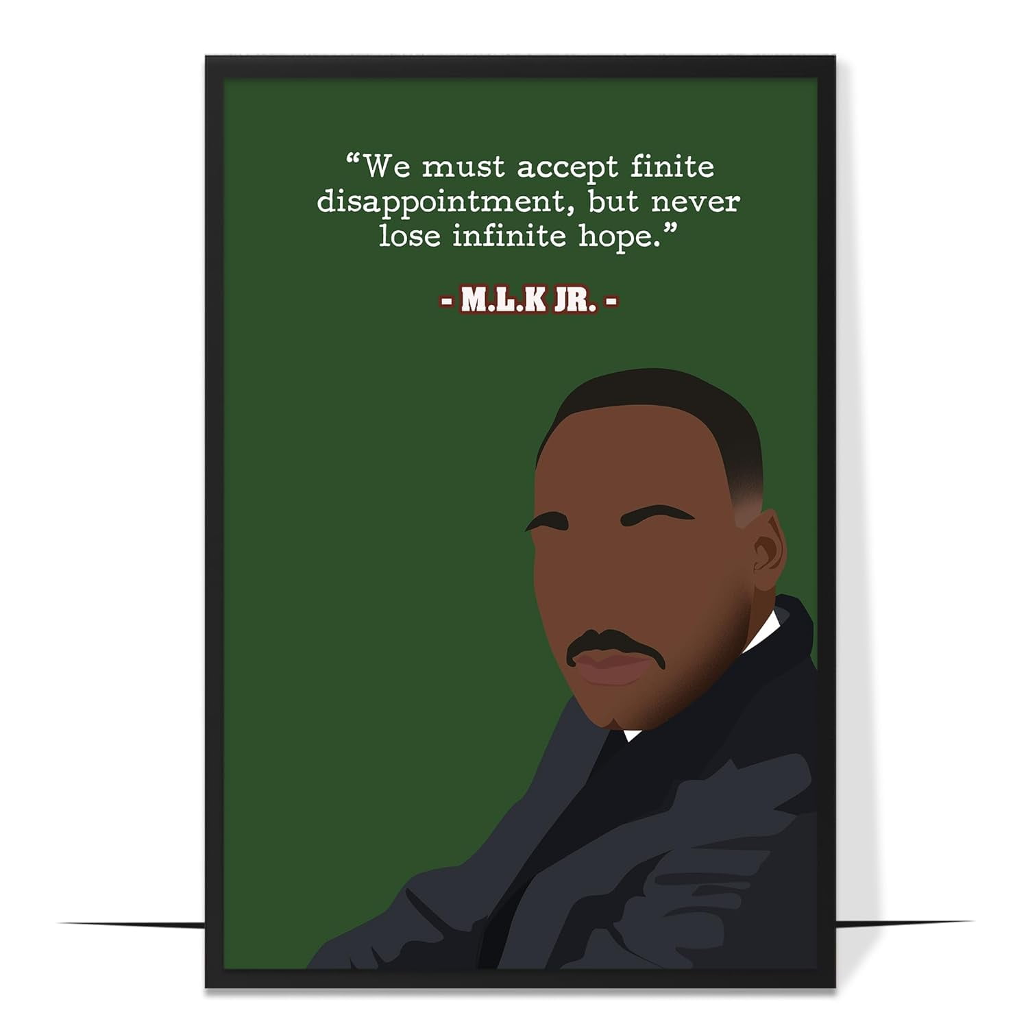 LOLUIS Inspirational Quotes Wall Art, Iconic Black Leaders Art Print ...