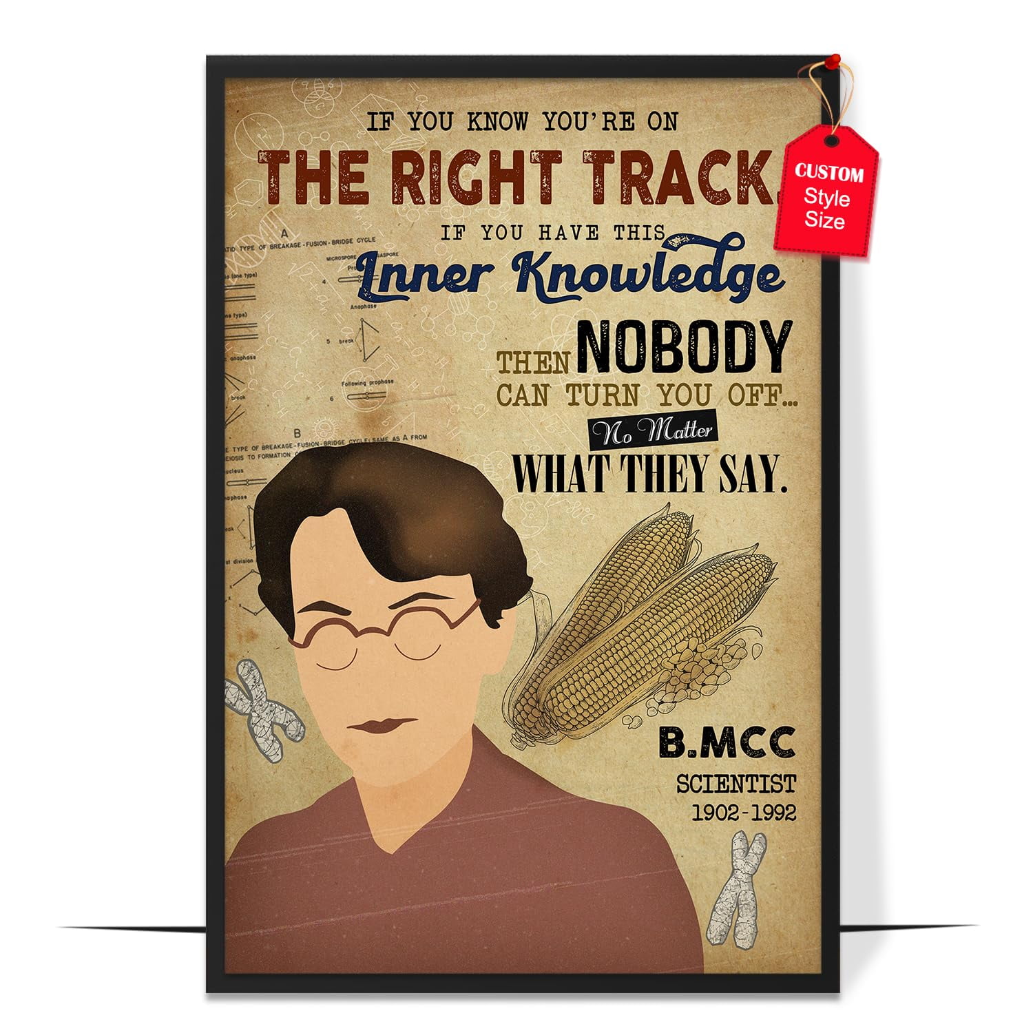 LOLUIS Inspirational Quotes Wall Art, Science Education Print Decor for ...