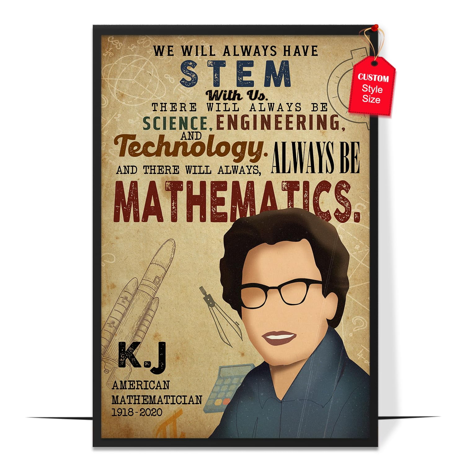 LOLUIS Inspirational Quotes Wall Art, Science Education Print Decor for ...