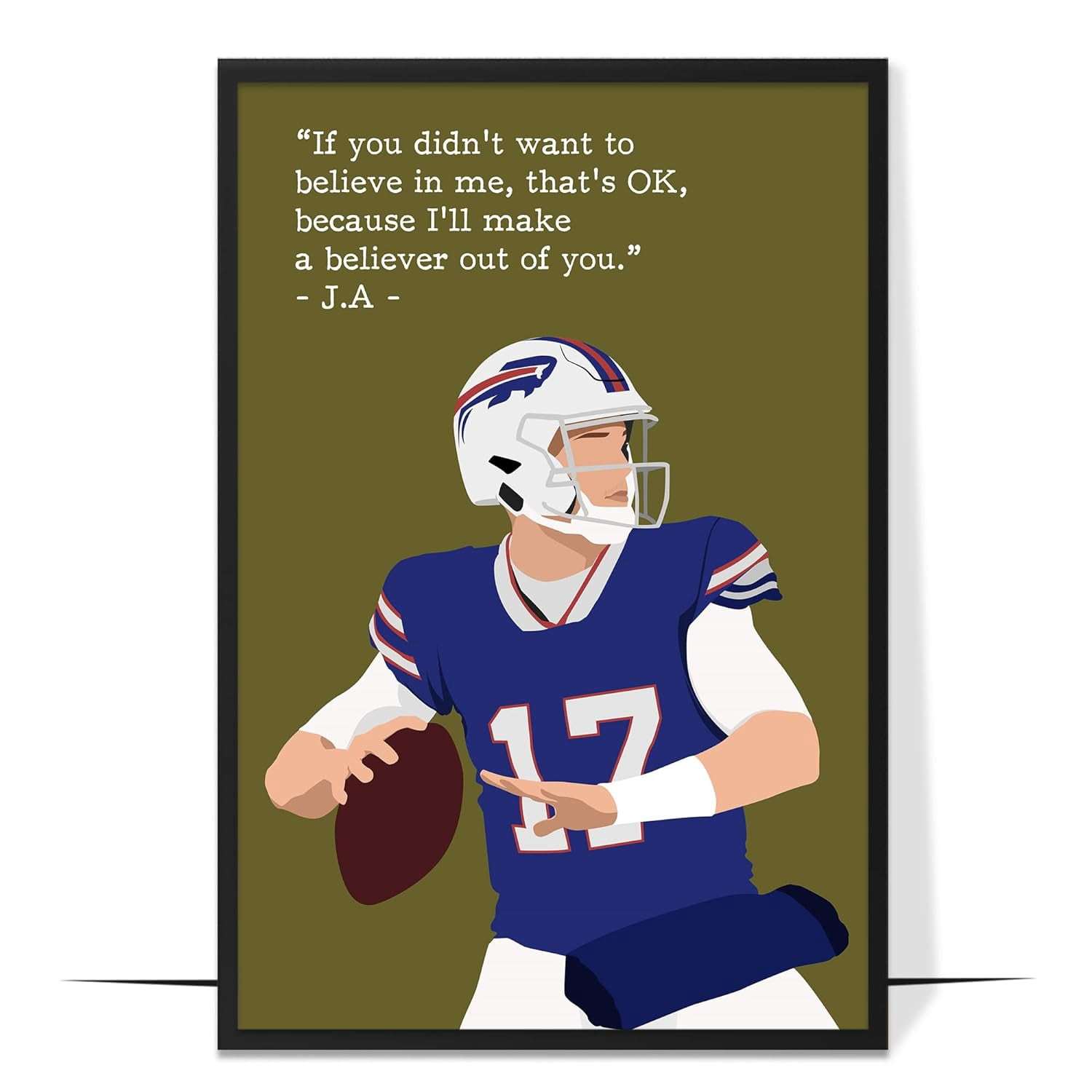 LOLUIS Inspirational Quotes Wall Art, Sports Motivational Art Print ...