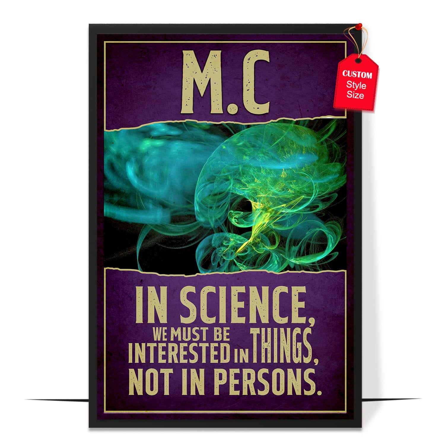 LOLUIS Inspirational Wall Art, STEM Scientists Quote Print Decor for ...