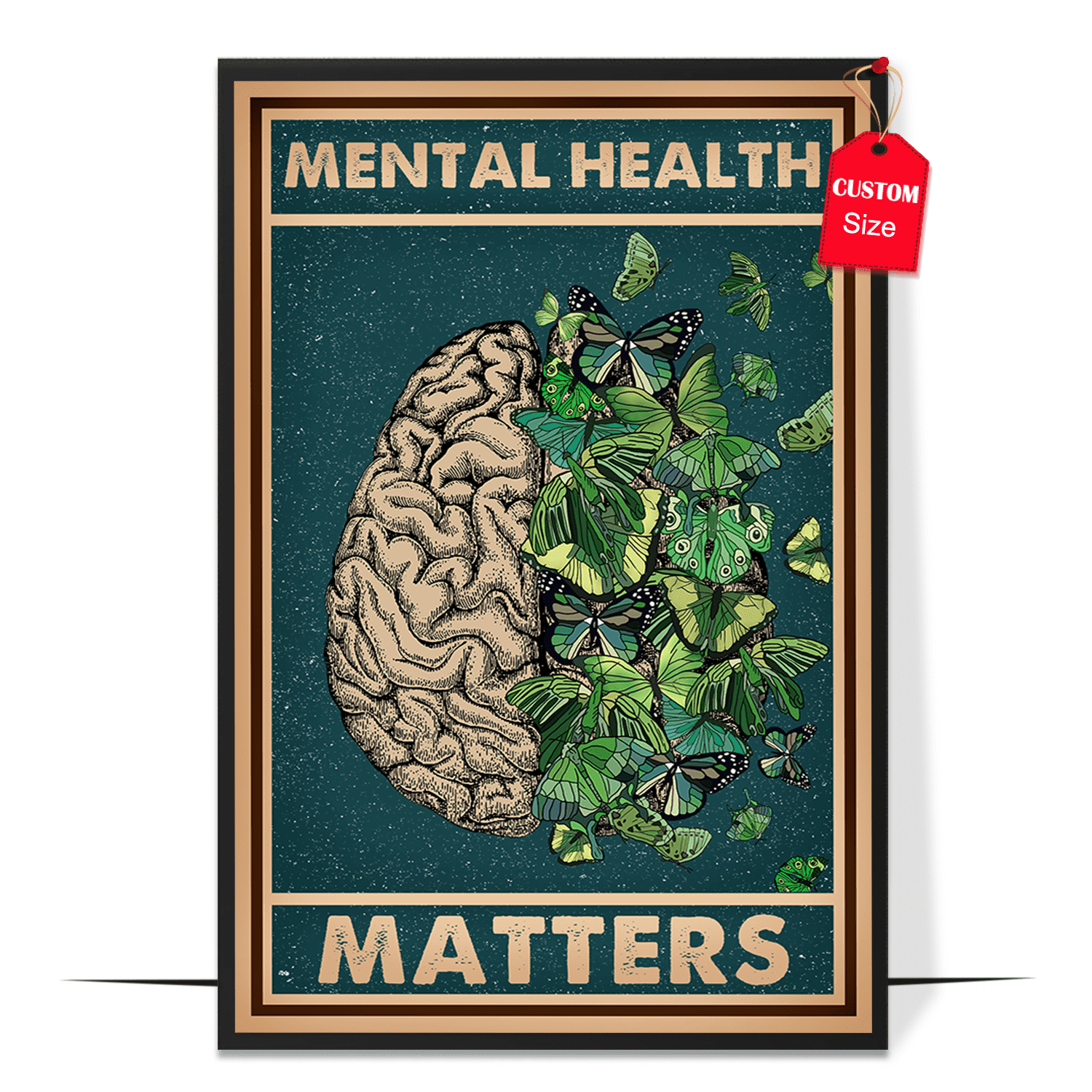 LOLUIS Mental Health Matters Poster, Vintage Mental Health Awareness ...