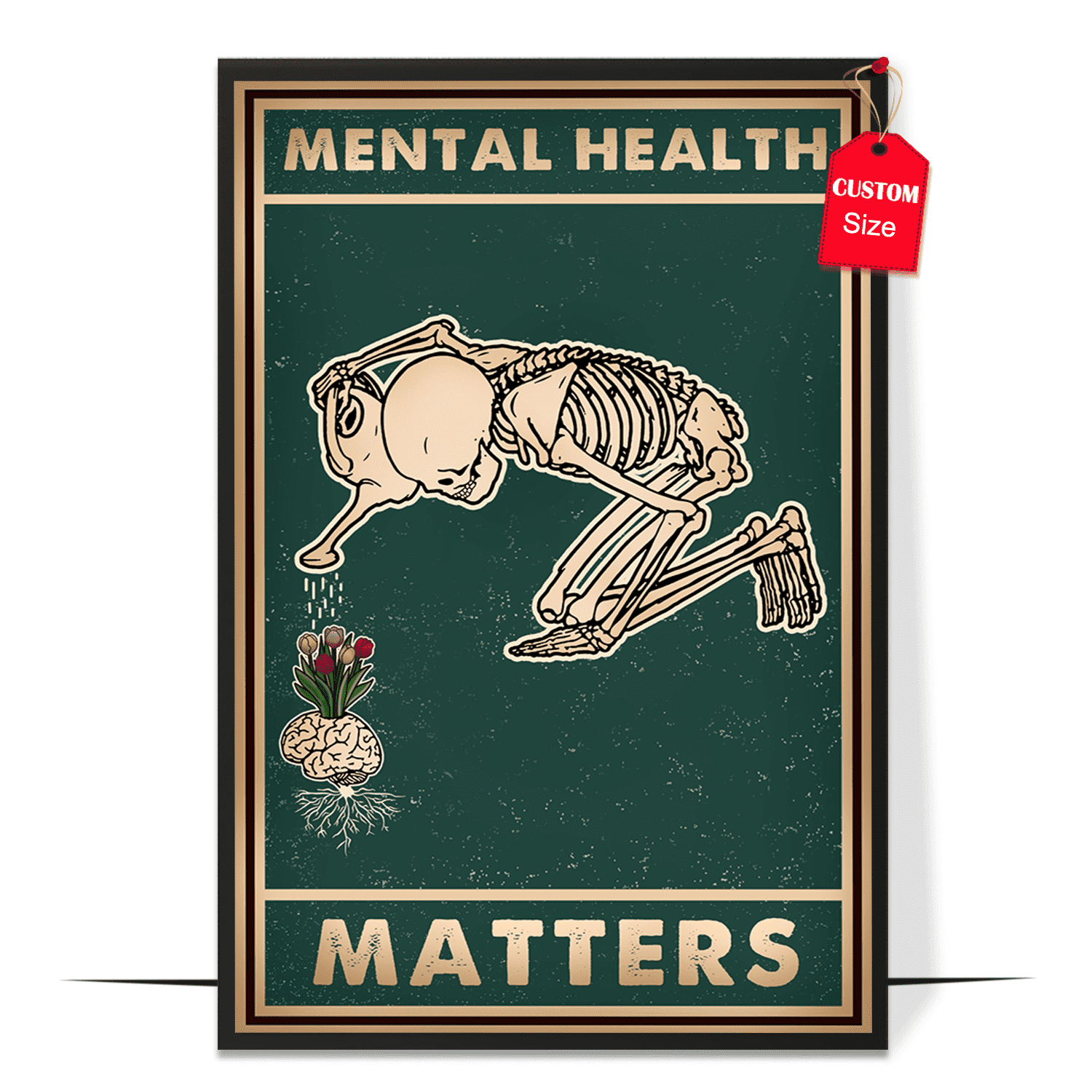 LOLUIS Mental Health Matters Poster, Vintage Mental Health Awareness ...