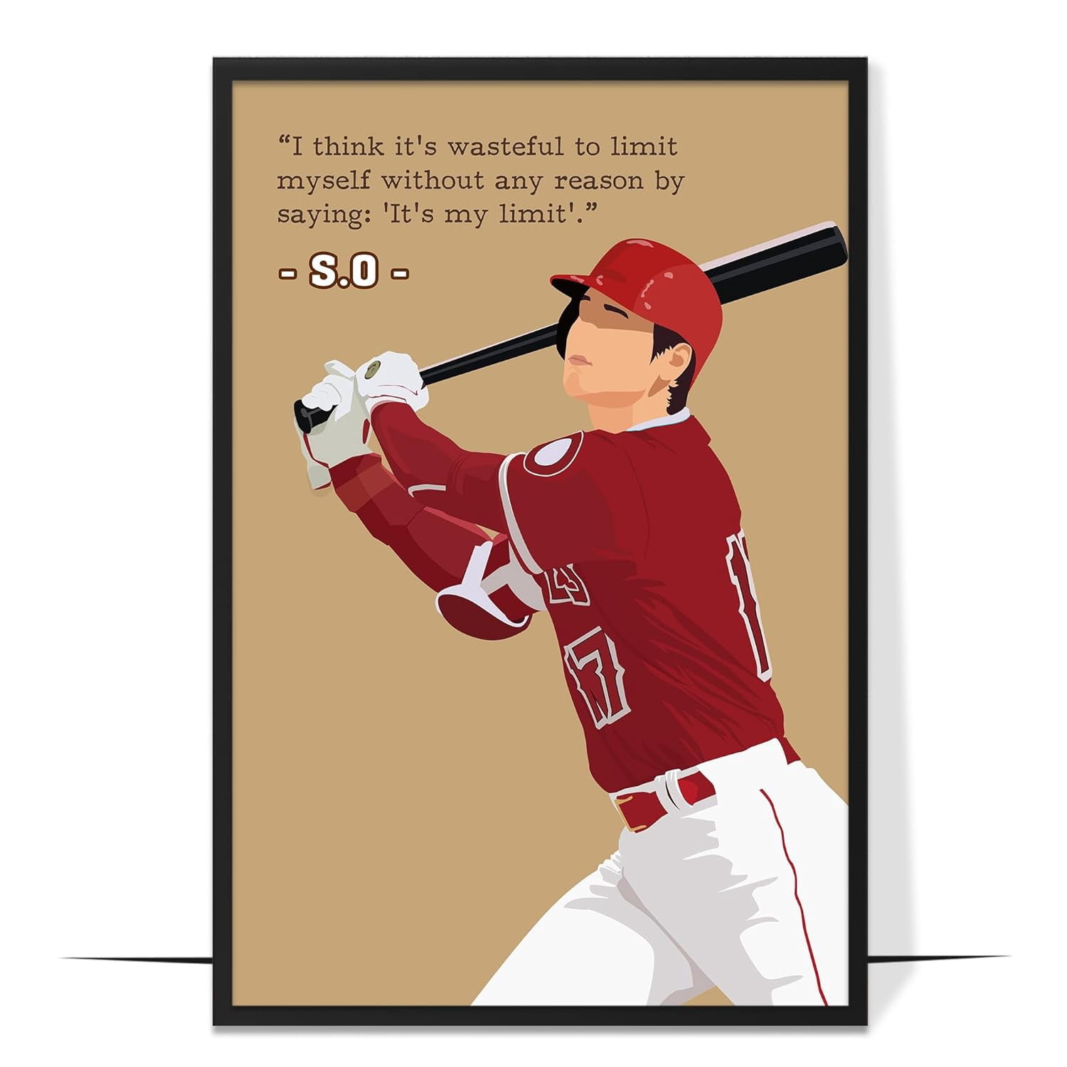 LOLUIS Motivational Wall Art, Sport Inspiring Quotes Art Print Decor ...