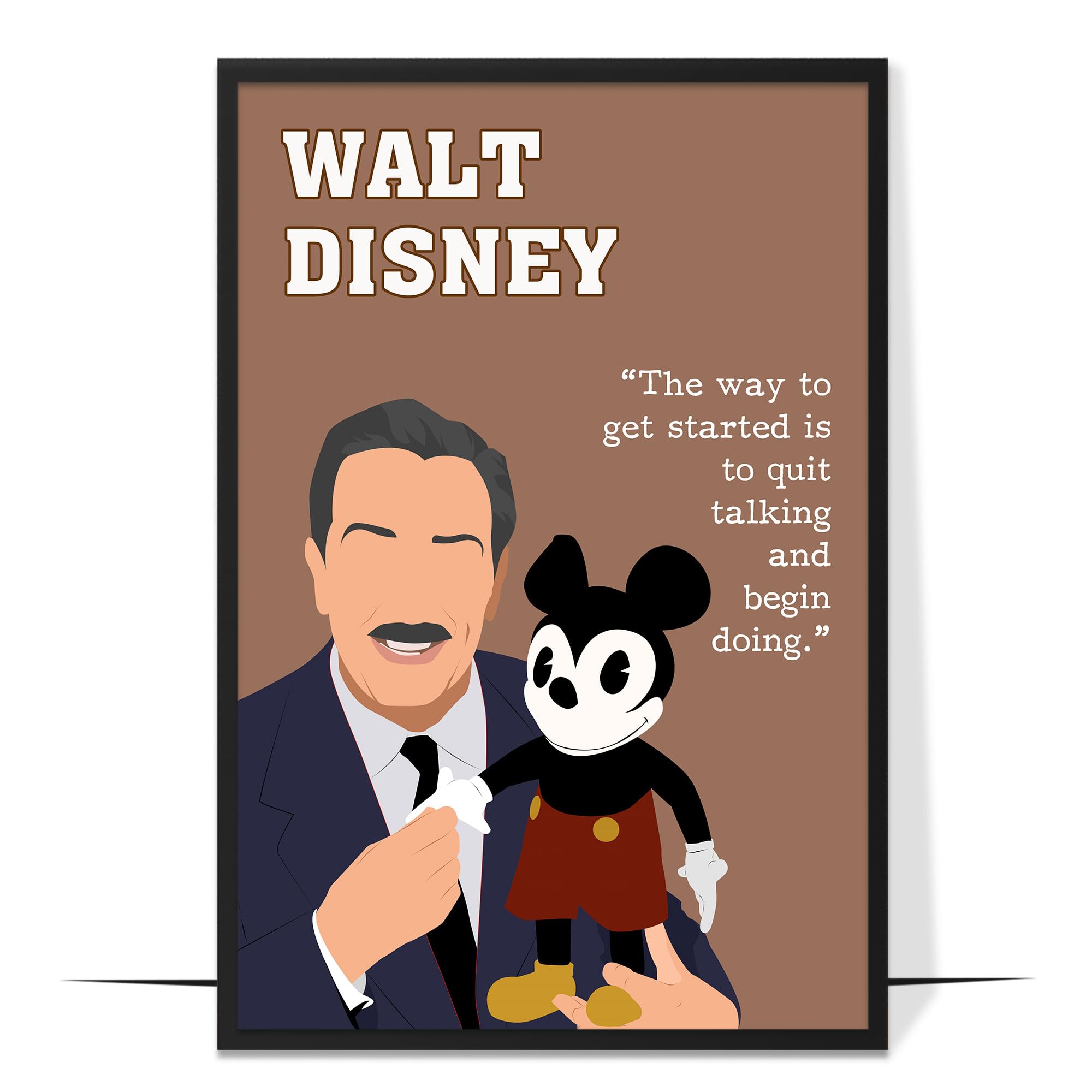LOLUIS Walt Disney Motivational Wall Art, Inspirational Entrepreneur ...