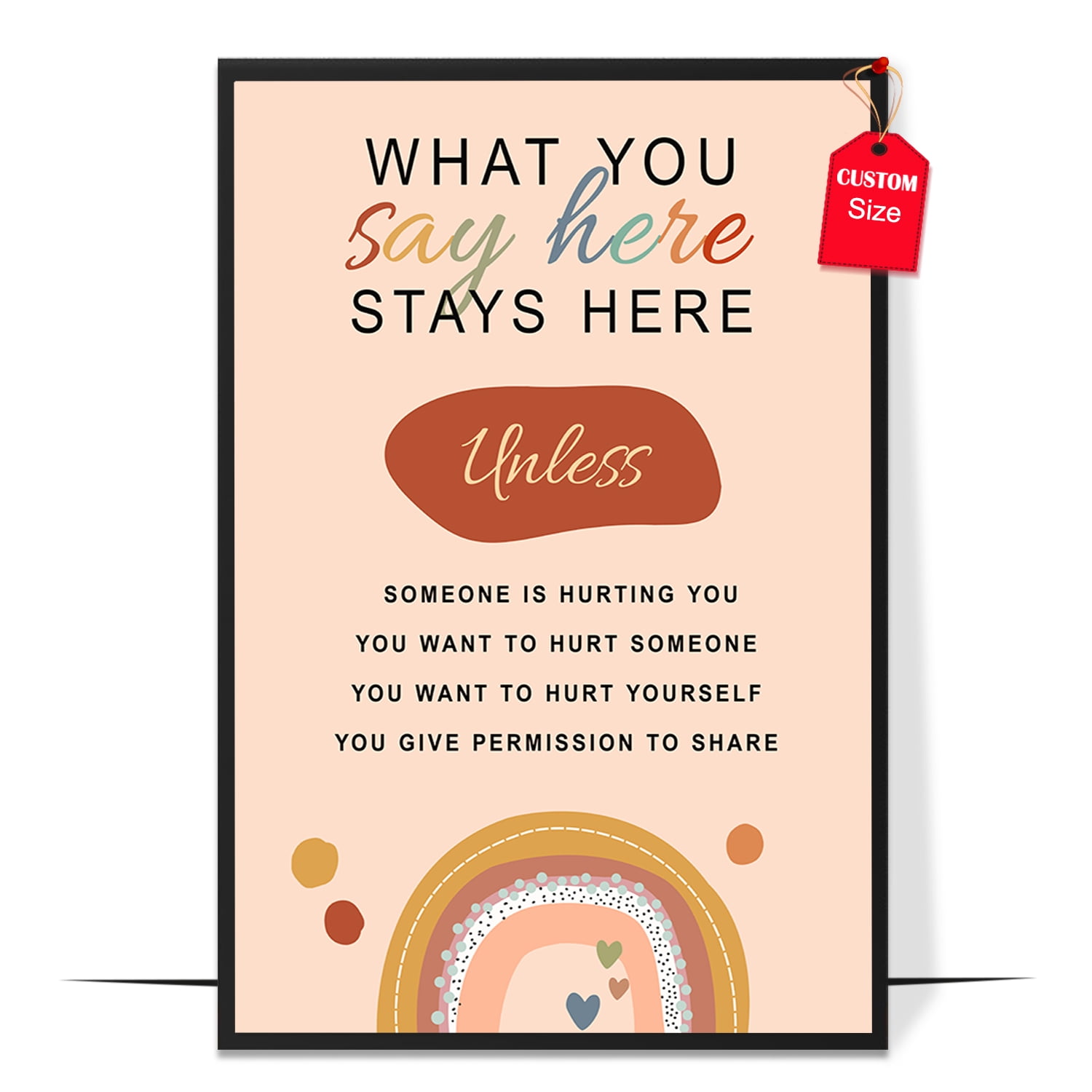 LOLUIS What You Say In Here Stays In Here Poster, Mental Health Poster ...