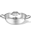 Cook N Home Double Boiler Pan, Stainless Steel, 2-Quart, with Glass Lid ...