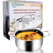 Kitchen Sense Stainless Steel Sauce Pot with Vented Lid - Walmart.com