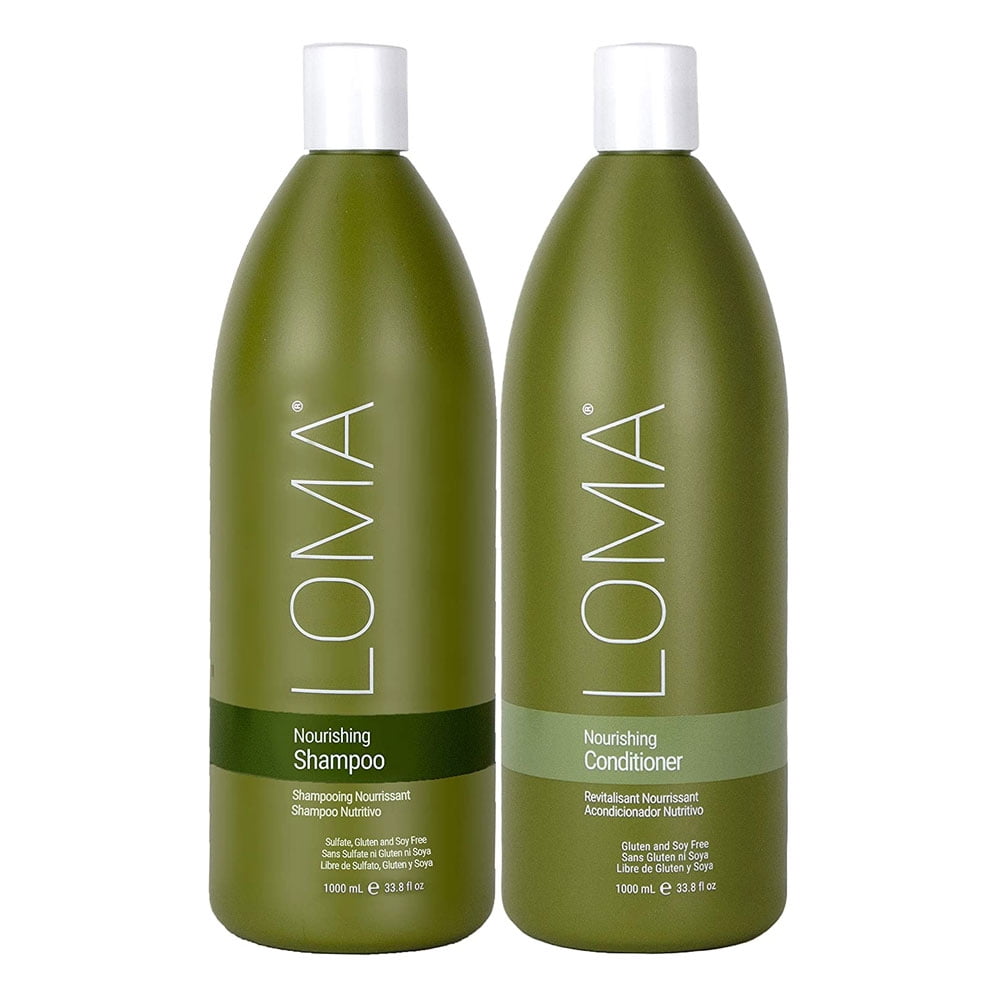 LOMA Nourishing Shampoo and Conditioner with Natural Ingredients, DUO ...