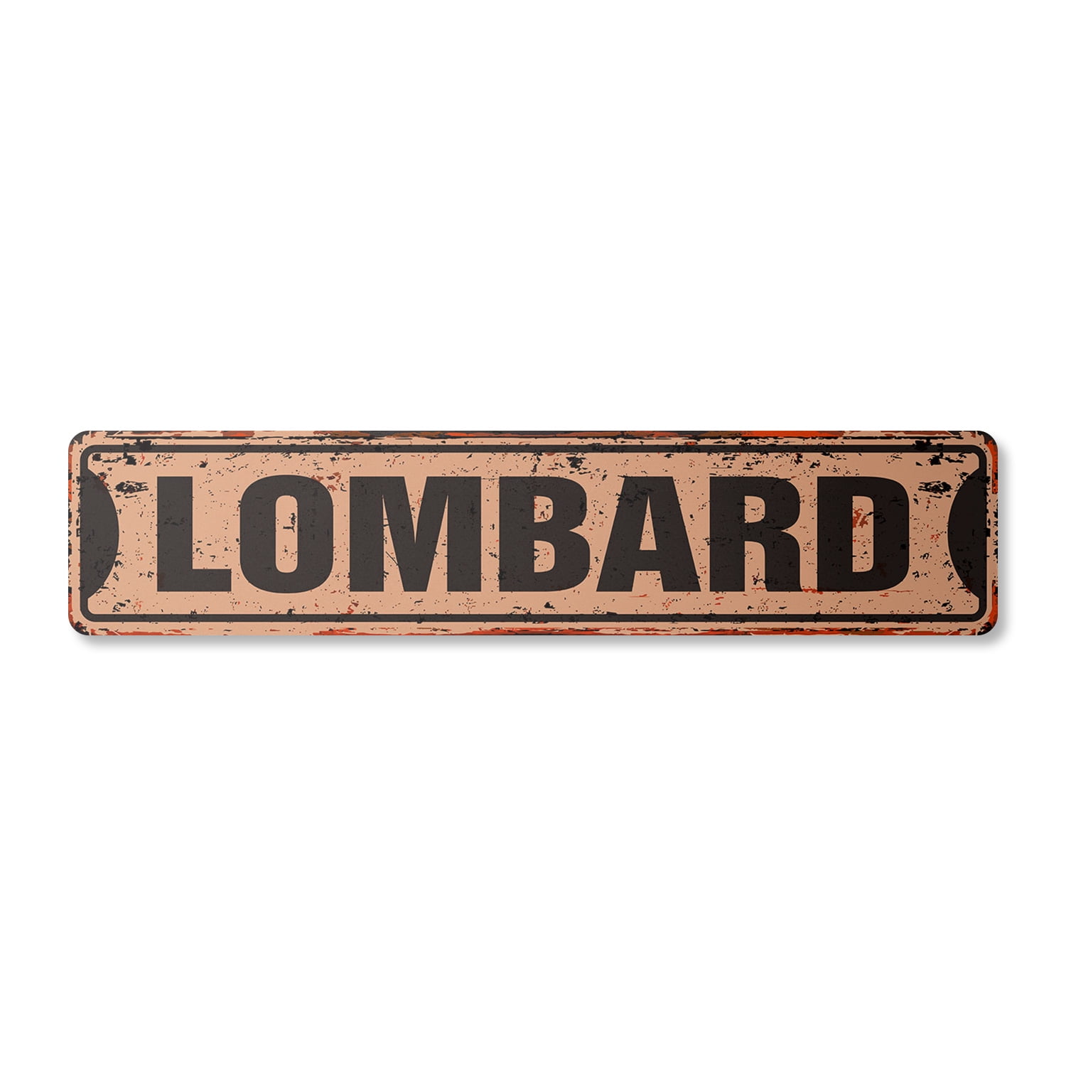 LOMBARD Vintage Plastic Street Sign Childrens Name Room Sign | Indoor ...
