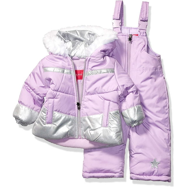 LONDON FOG Girls' Snowsuit with Snowbib and Puffer Jacket - Walmart.com
