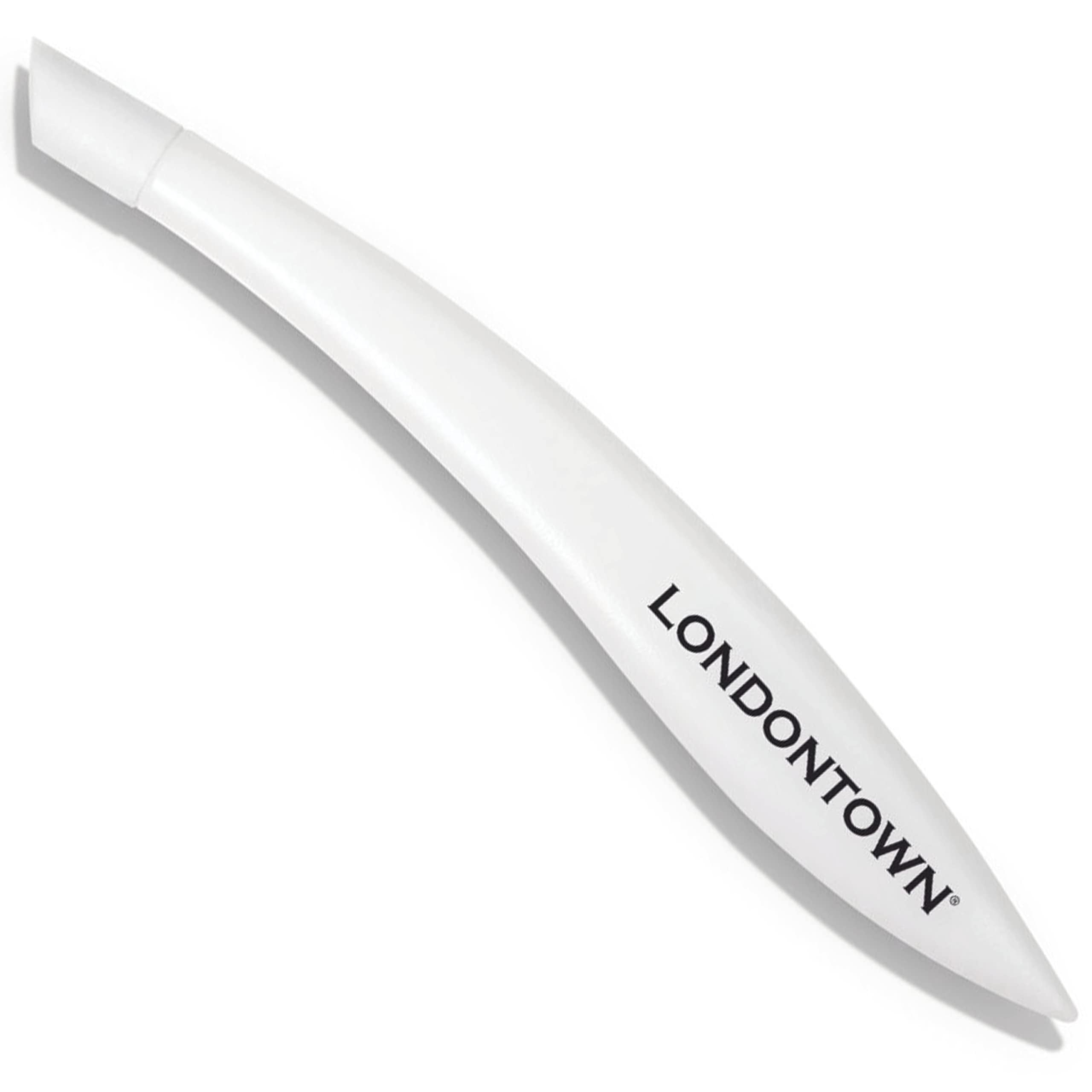 LONDONTOWN Cuticle Pusher Tool with Rubber Finish Tip Bevel Edge ...