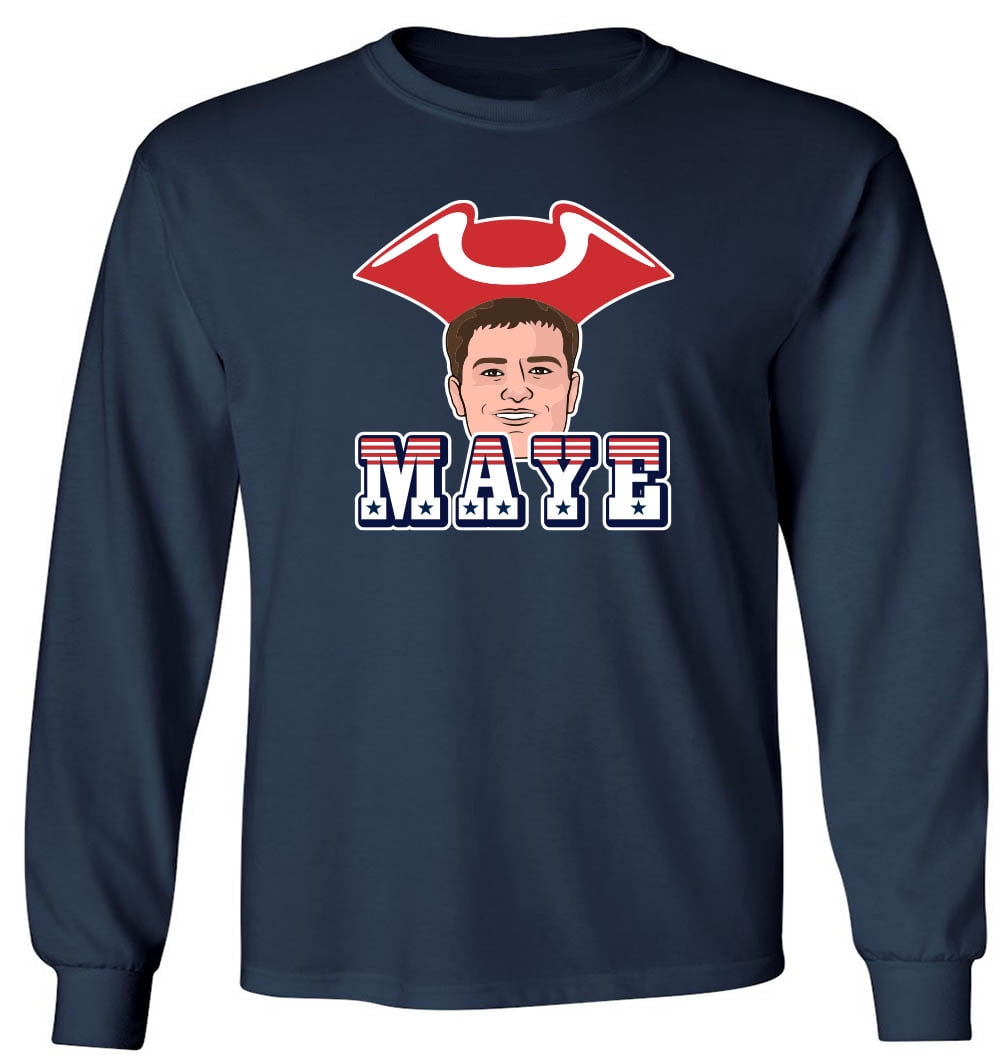 LONG SLEEVE Drake Maye Logo New England Shirt T-Shirt - Walmart.com
