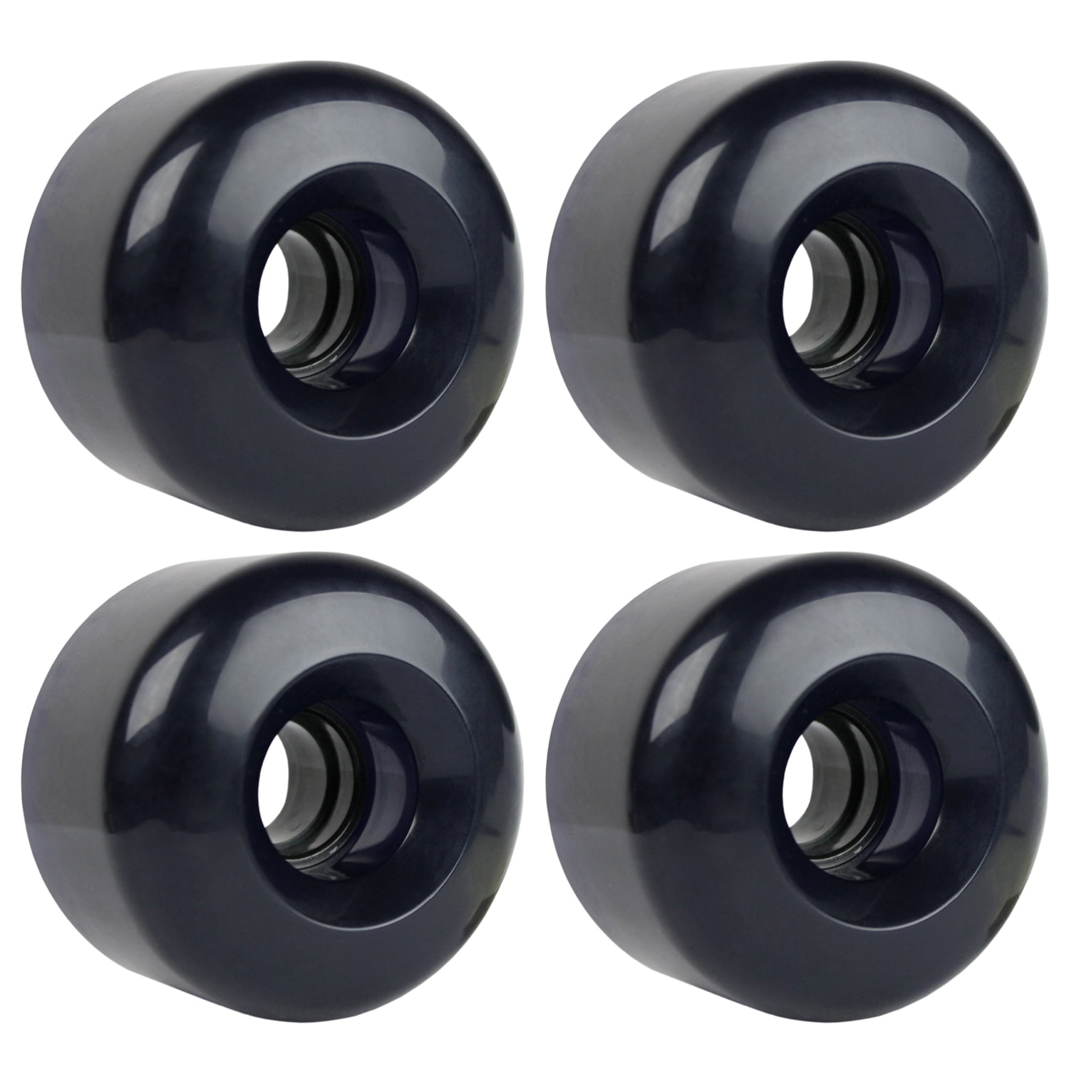 LONGBOARD CRUISER WHEELS SET 70mm x 46mm 83A 276C Blue Clear - Walmart.com
