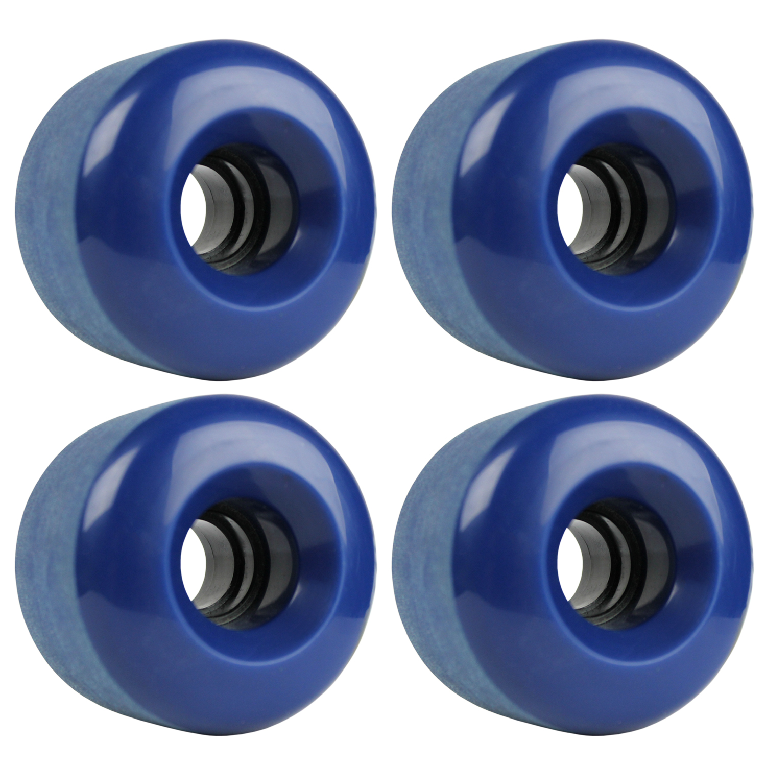 LONGBOARD CRUISER WHEELS SET 70mm x 46mm 83A 293C Blue - Walmart.com
