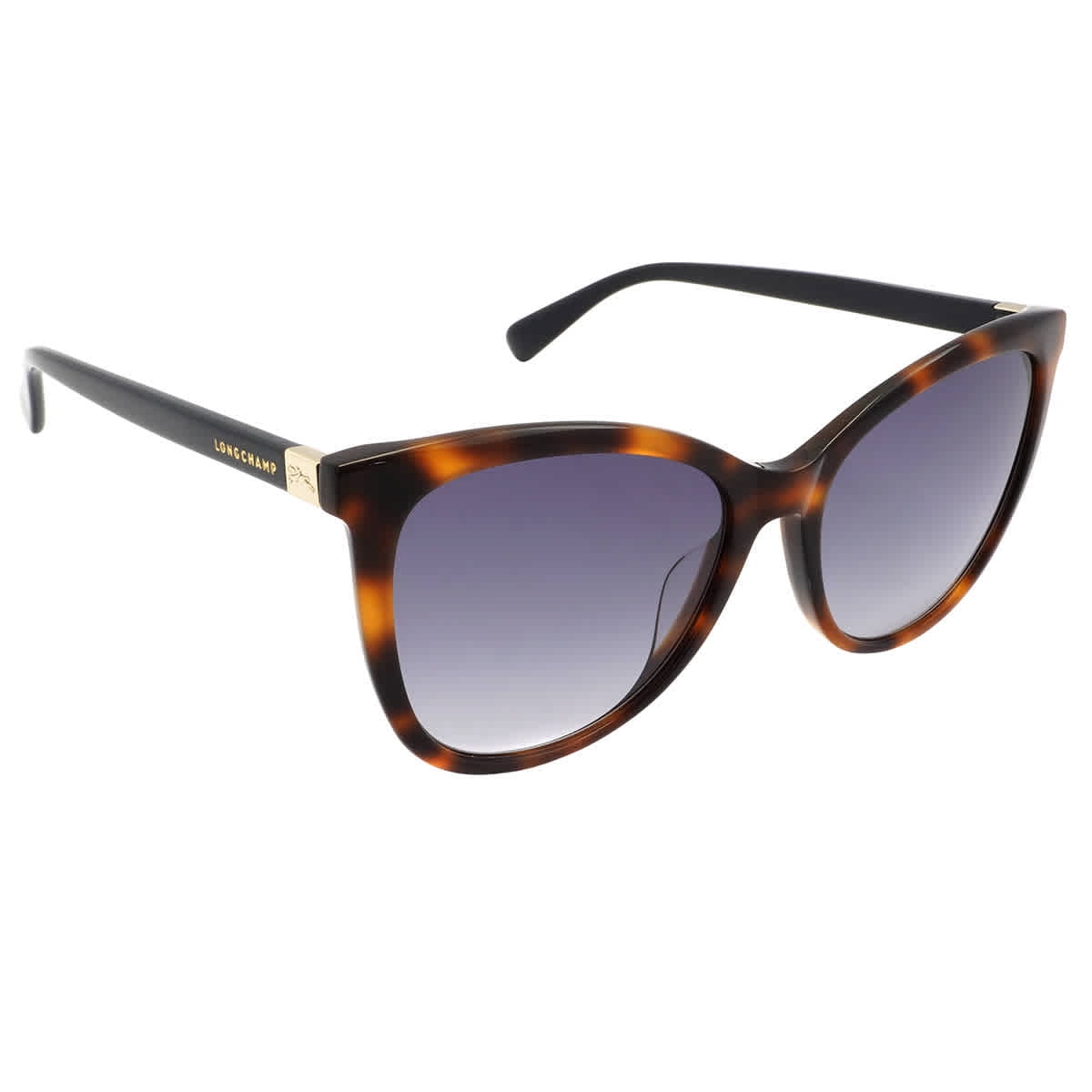 LONGCHAMP LO 648S 219 Sunglasses Havana Blue Frame Blue Gradient Lenses ...