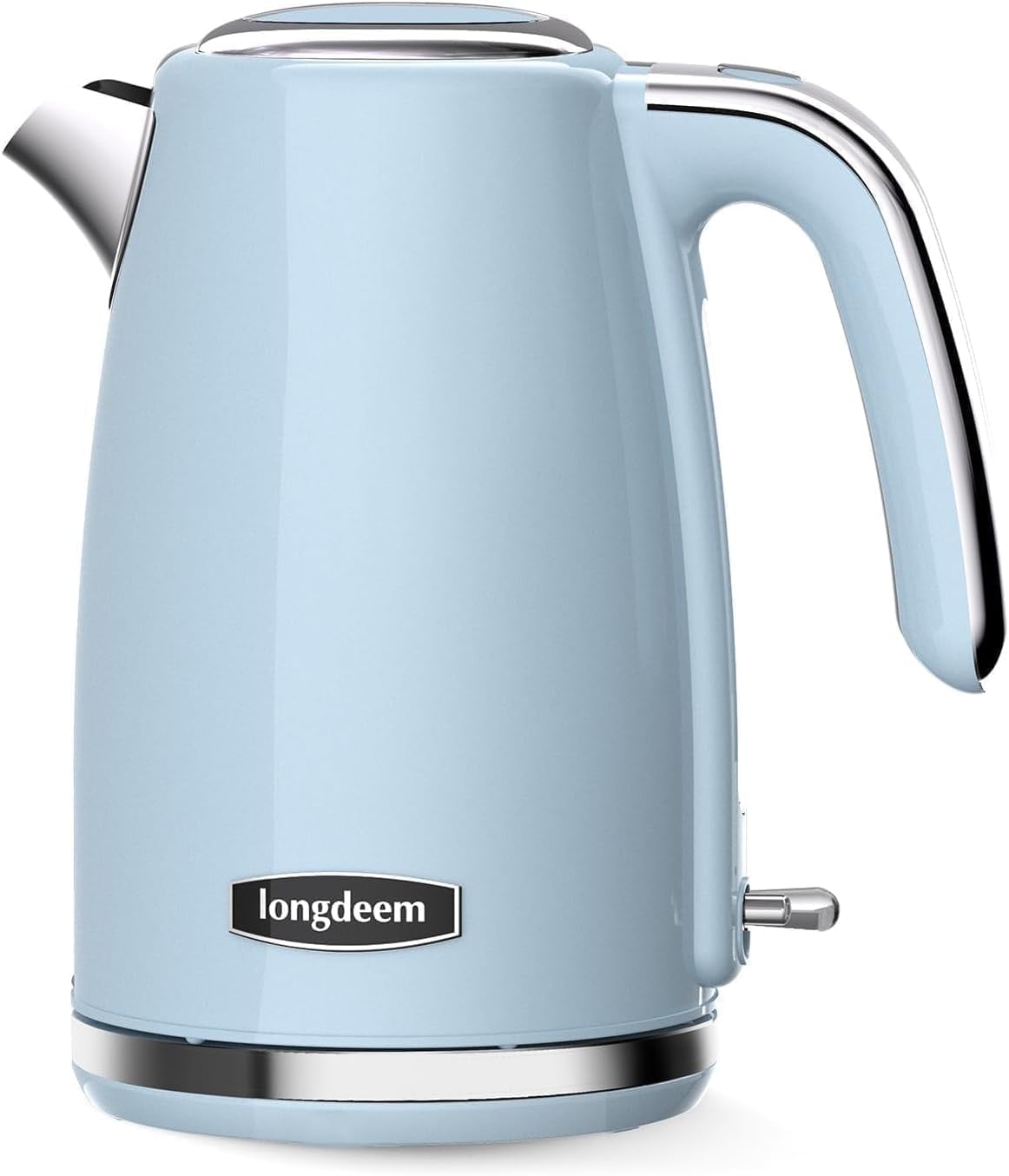 LONGDEEM Electric Kettle, 1.7L Stainless Steel, 1500W Quick Boil, Auto ...