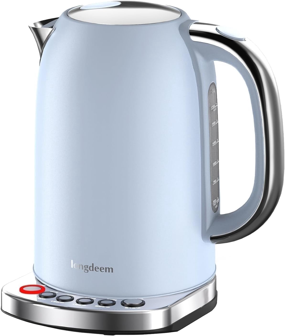 LONGDEEM Electric Kettle with Temp Control, 5 Presets & Keep Warm, 1.7L ...