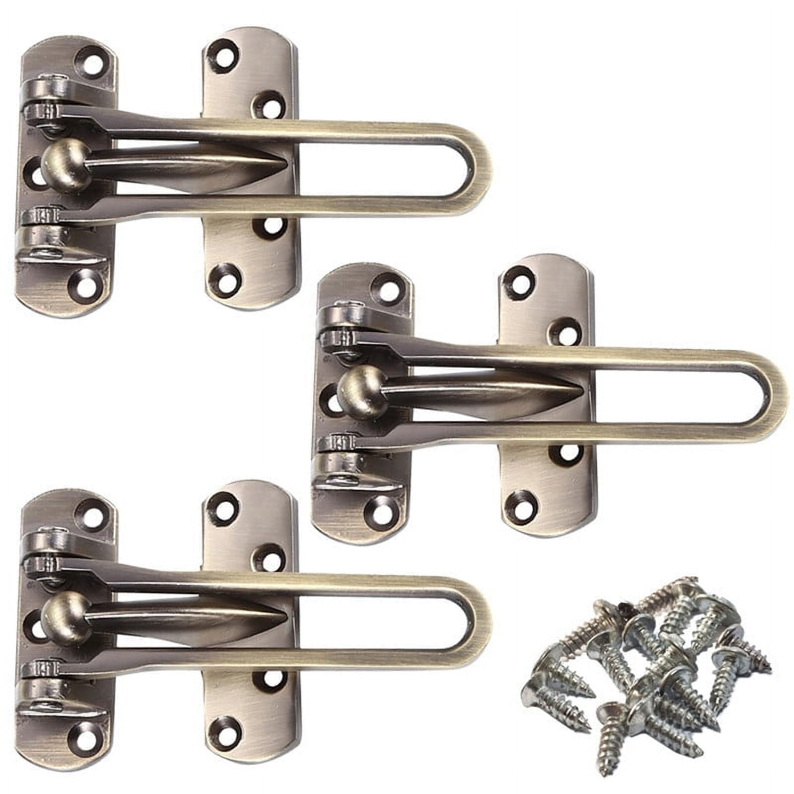 LONGHEXINA 3 Pack Heavy Duty Safety Lock Chains with 24 Screws for Home ...