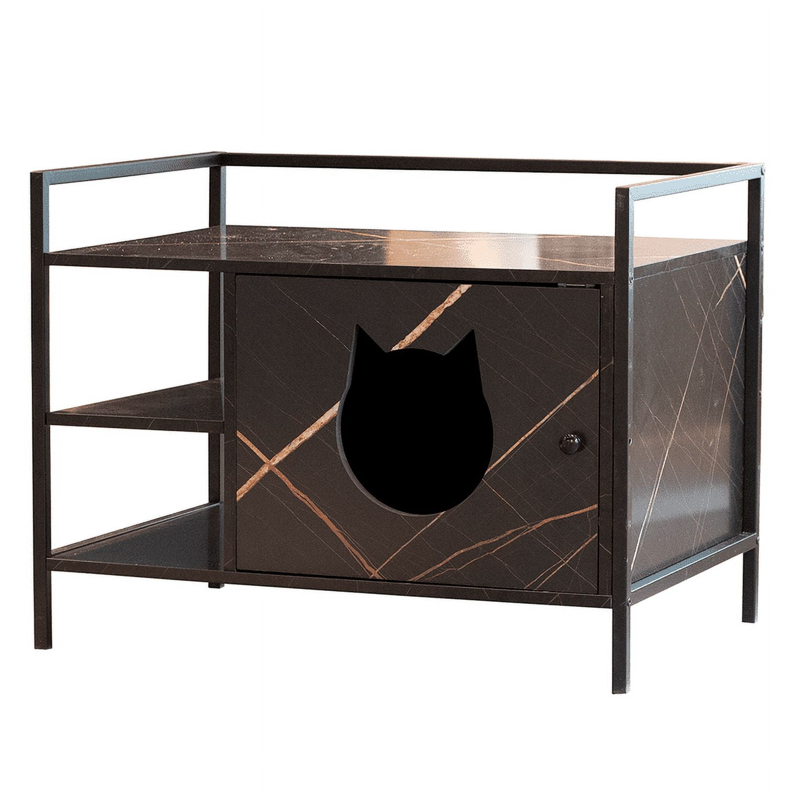 LONGHEXINA Cat Litter Box Furniture Hidden Litter Furniture Cabinet ...