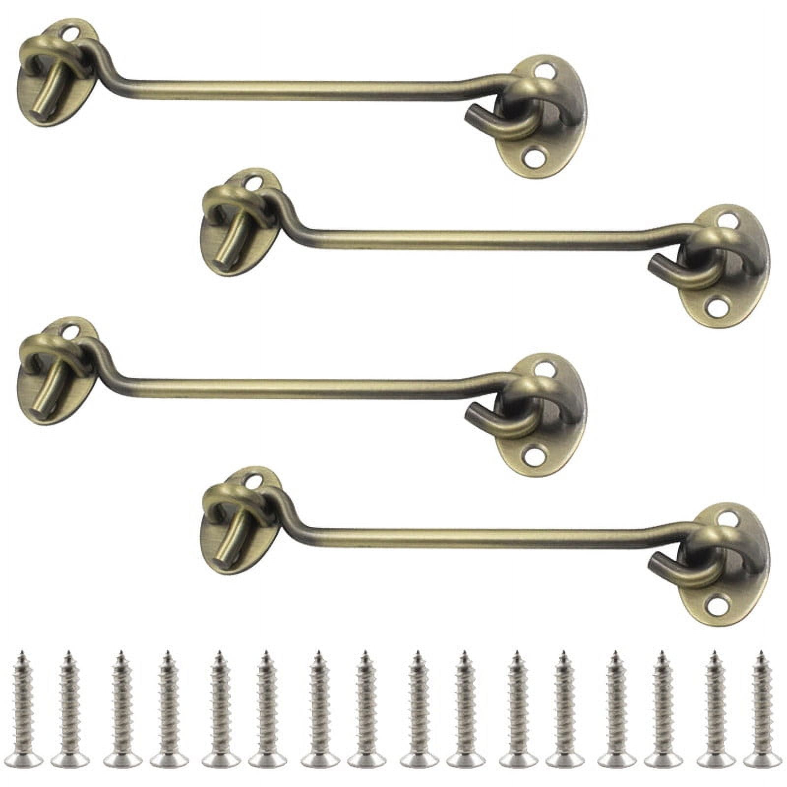 LONGHEXINA Door Shed Lock Catch Eye Hook Latch Set, 4 Piece - Walmart.com