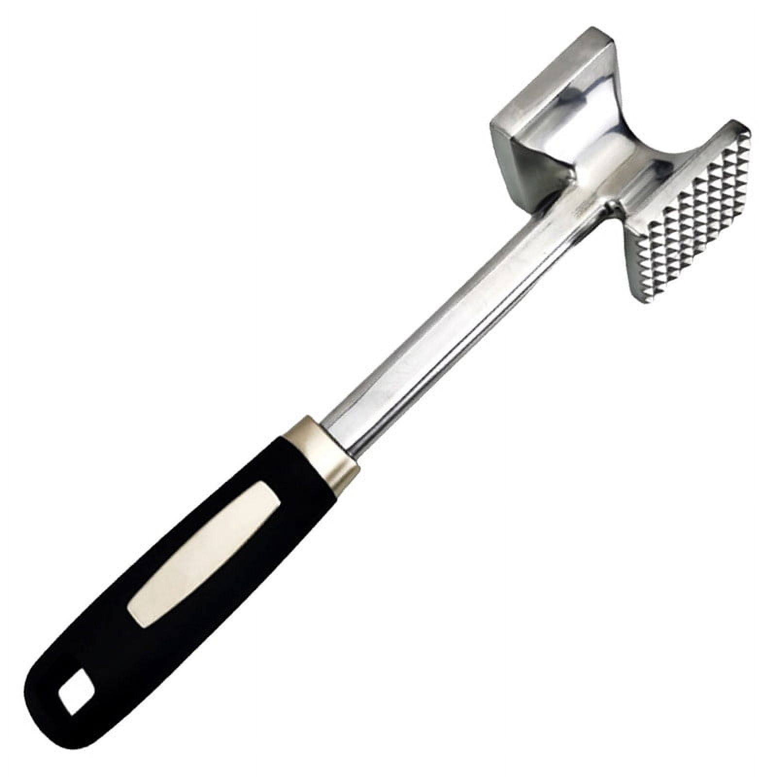 LONGHEXINA Meat Mallet, Dual-Sided Tenderizer Hammer, Stainless Steel ...