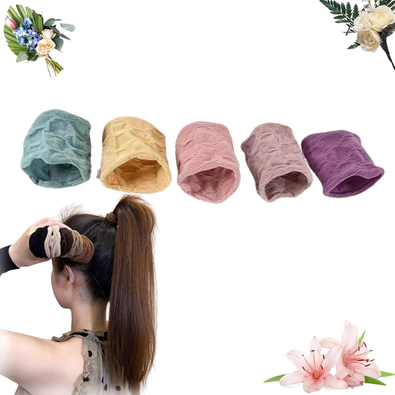 LONGLUAN Upgraded High Elasticity Hair Bands - High Ponytail Essentials ...