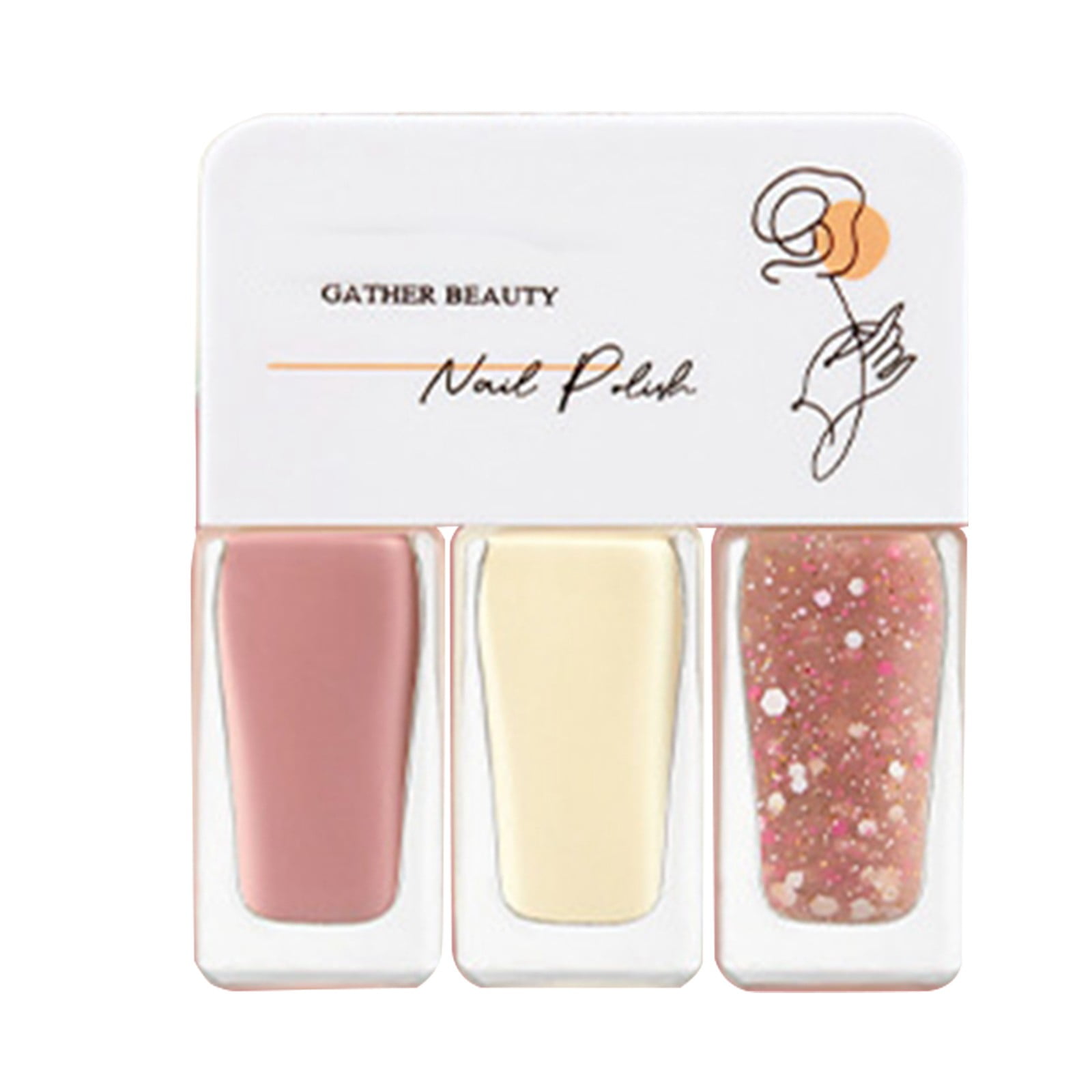 LONGOEASY Nail Polish 20 Colors 3 Pack Combination Nail Polish Easy ...