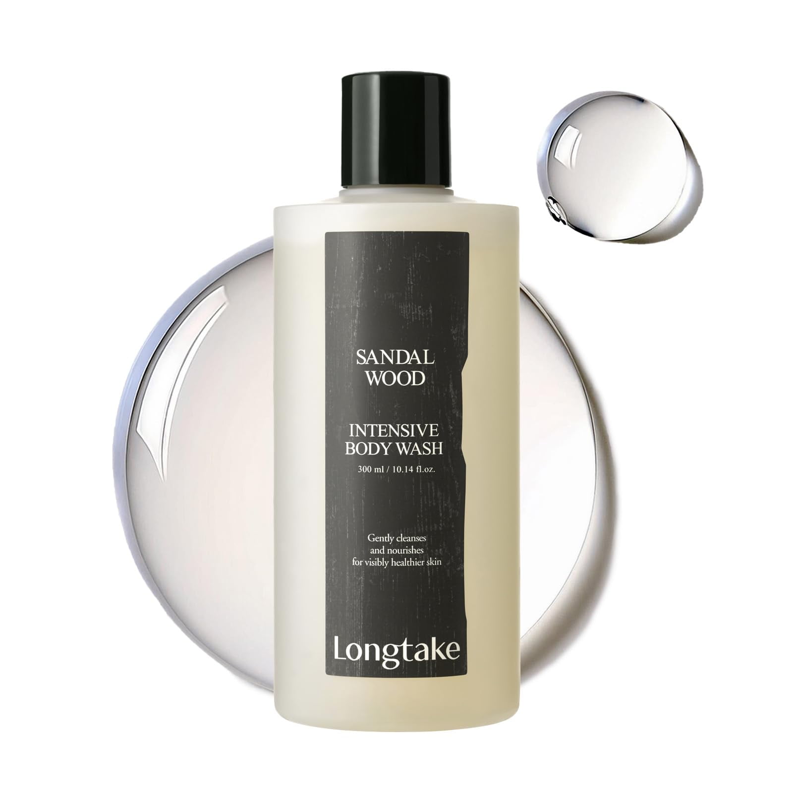 LONGTAKE Sandalwood Intensive Perfume AKF18 Body Wash 10.1 Fl OzㅣSoothing protectionㅣ ...