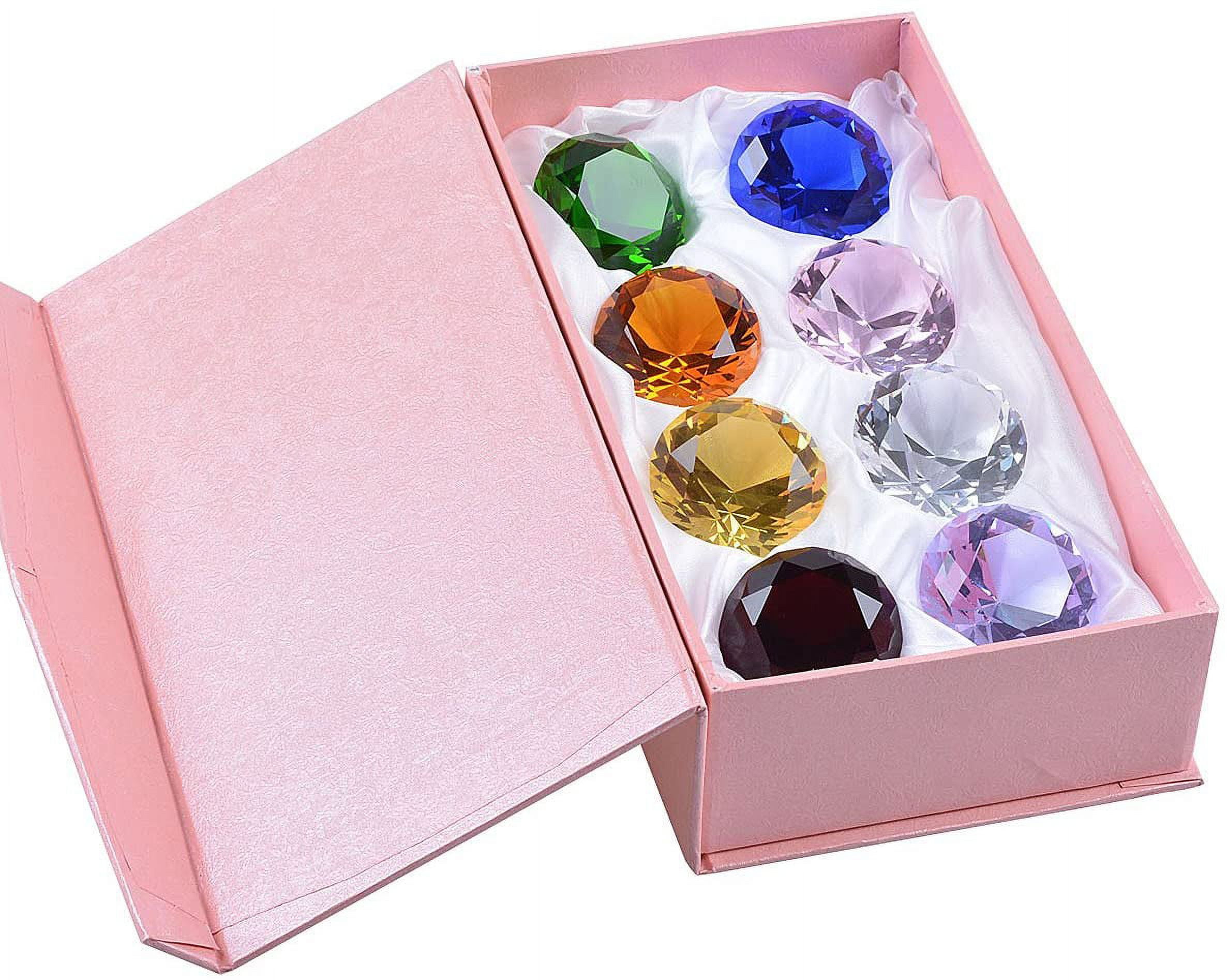 LONGWIN 50mm (2") Crystal Diamond Pirate Gems and Jewels Paperweight ...