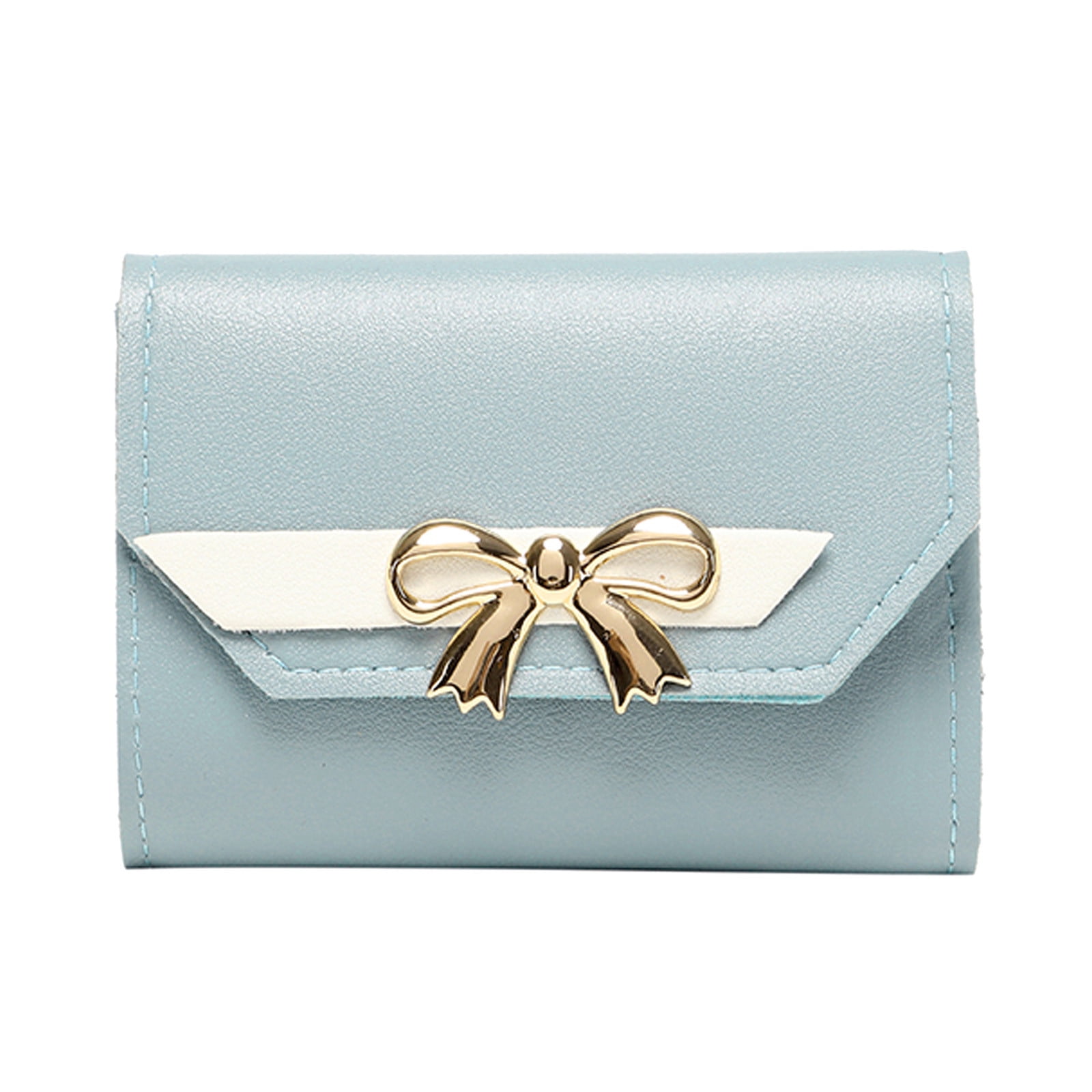 LONGshukeji Small Wallets Cute Coquette Bow Wallet ID Credit Card ...