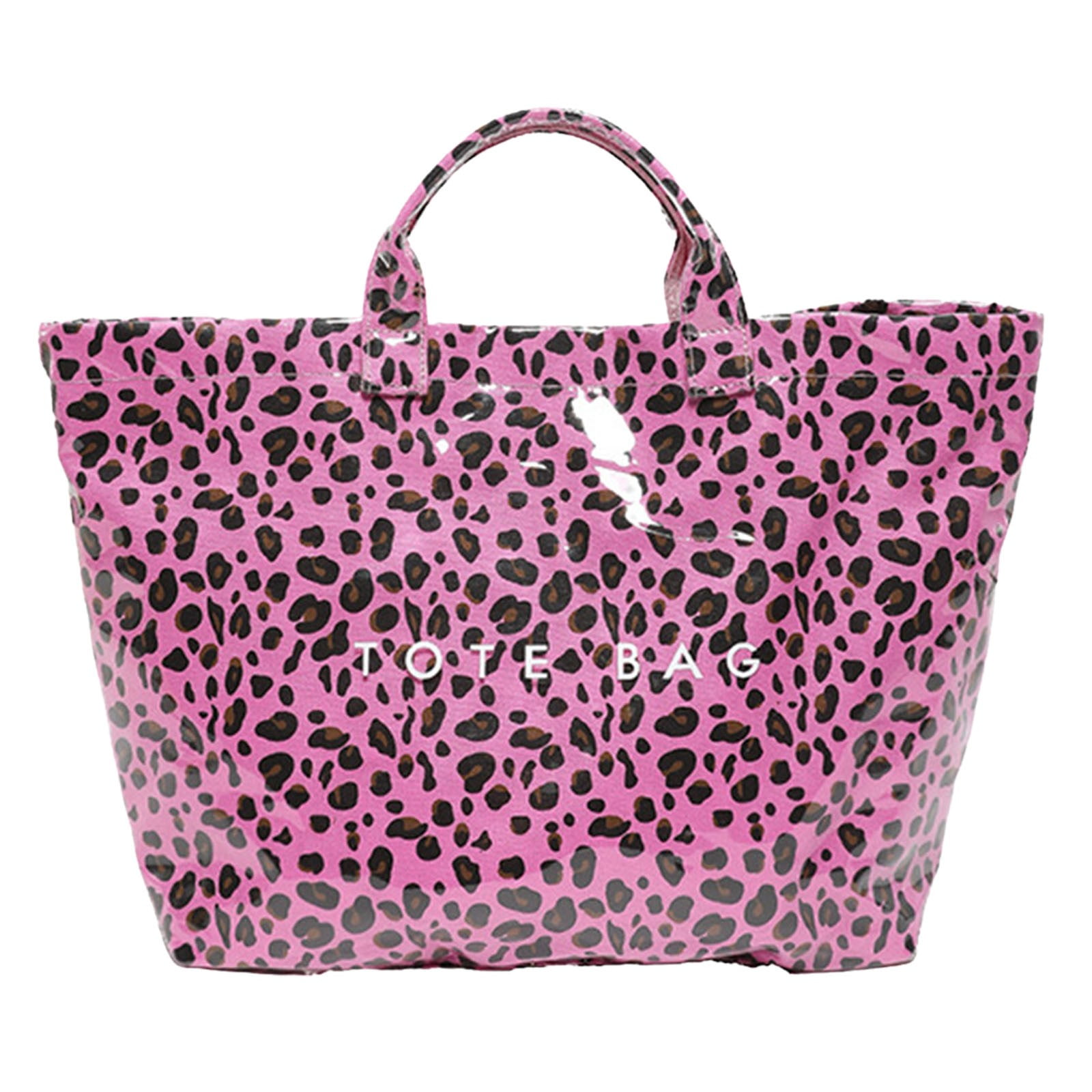 LONGshukeji Women's Letters Print Tote Bag, Fashion Shopping Paper Bag ...