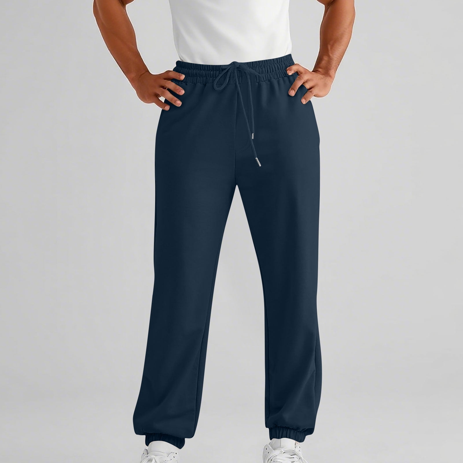 LONKITO Mens Sweatpants with Pockets Fleece Sweat Jogger Pants ...