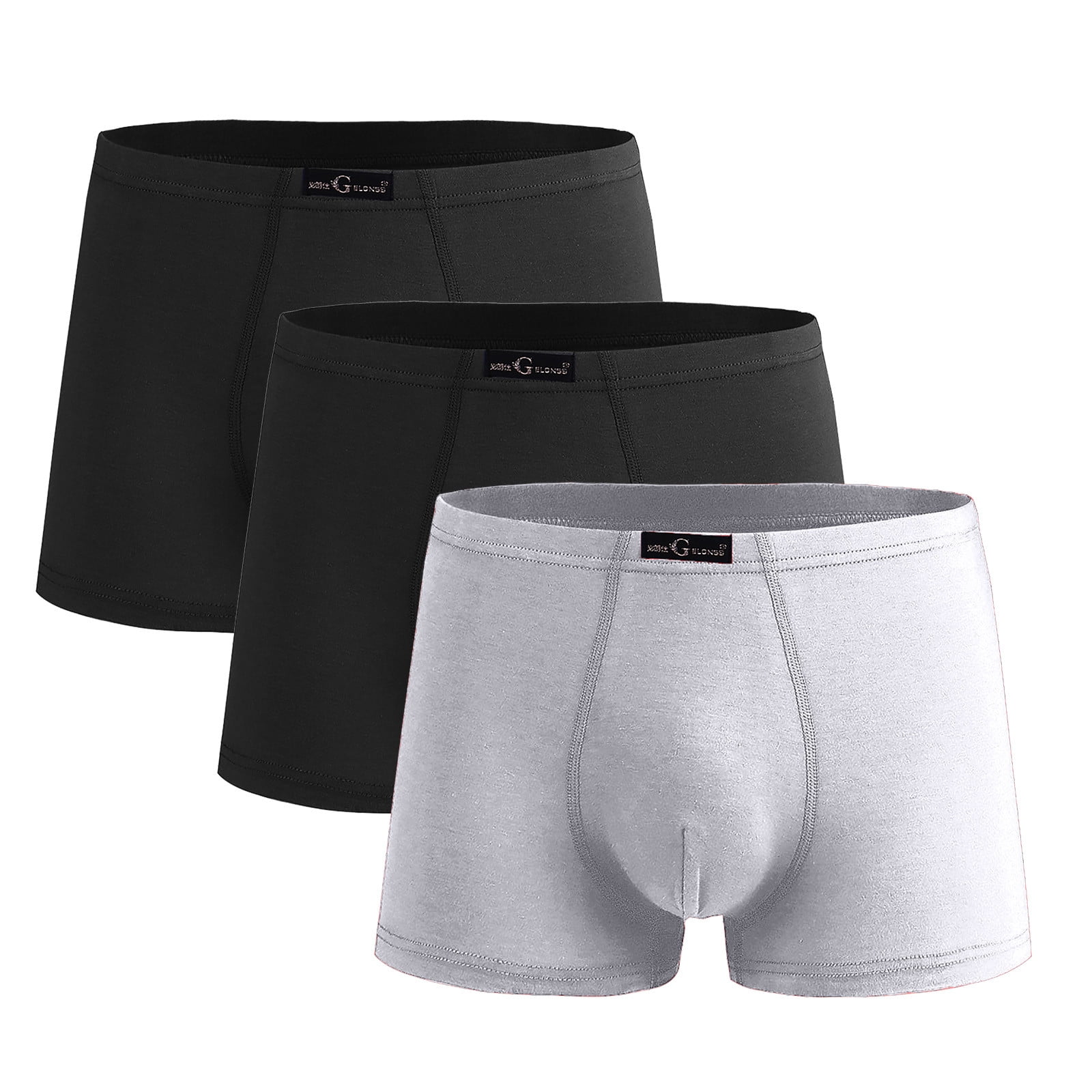LONKITO Underwear for Men - Cotton Mens Underwear Boxers Briefs, 3-Pack ...