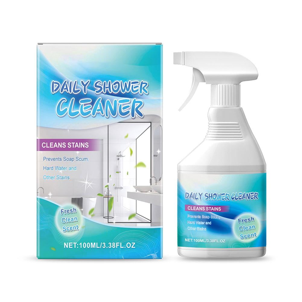 LONPUN 100ml Daily Shower Cleaner, Lime Scale Remover, Multiuse Shower ...