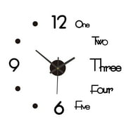 Vaupan Frameless DIY Self-Adhesive Wall Clock, Wall Sticker Creativity ...