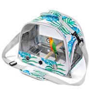 Halinfer Bird Travel Carrier Cage, Bird Travel Backpack with Stainless ...