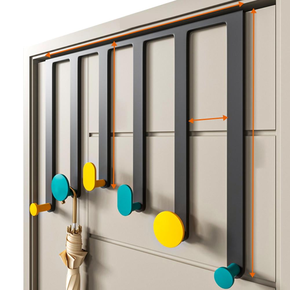 LONPUN Door hook door hanger free punch door clothes hook door behind ...