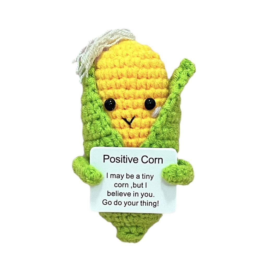 LONPUN Mini Positive Potato Crochet Gift,Emotional Support Pickle, Cute ...