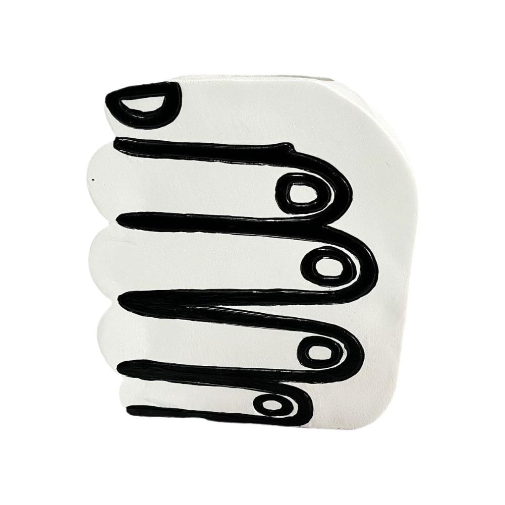 LONPUN Unique Hand Vases Hand Shaped Decorative Resin Vase,Funny Flower ...