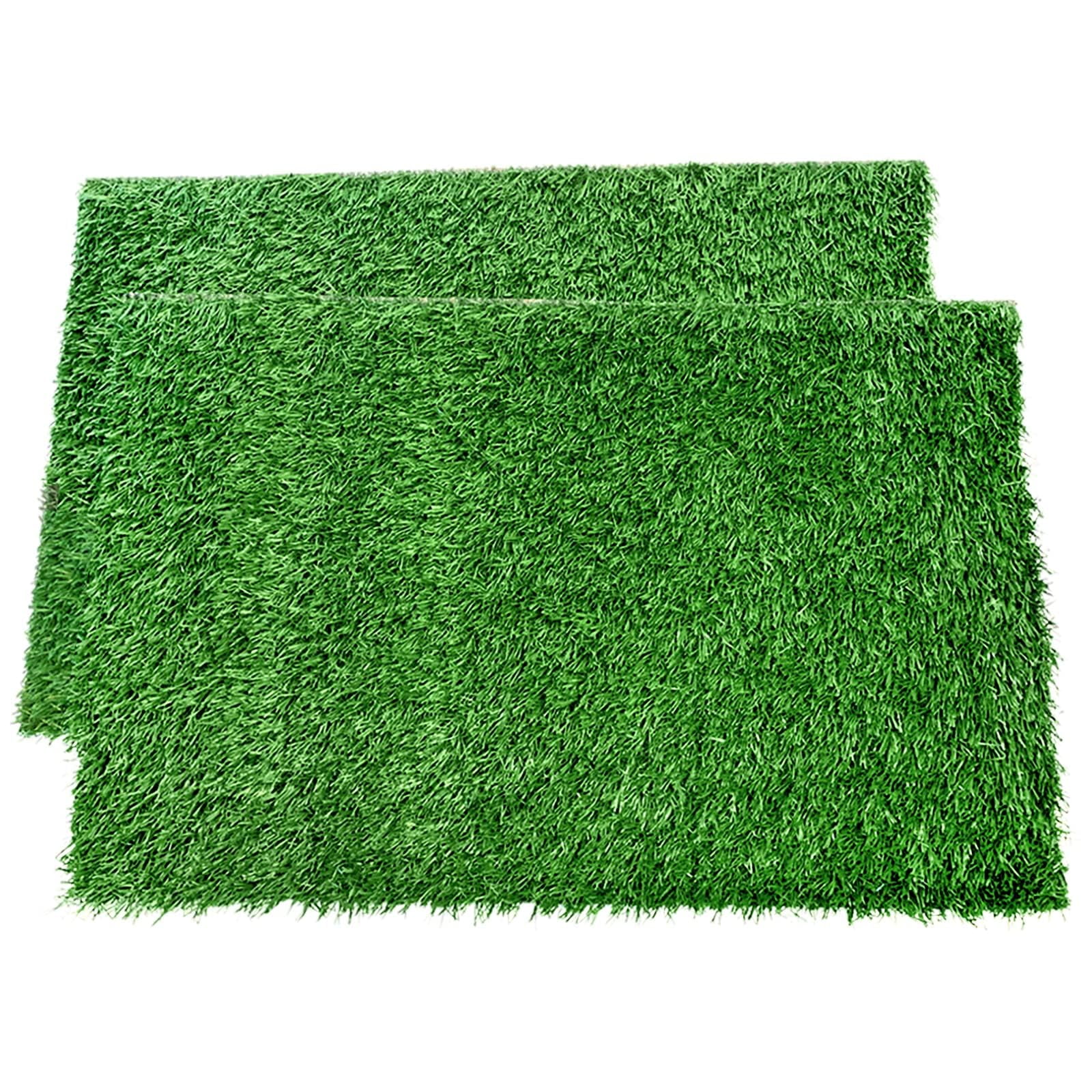 LOOBANI Dog Grass Pee Pads, Artificial ATT1Dog Grass Pads for Potty Tray, Fake Grass for Dogs to ...