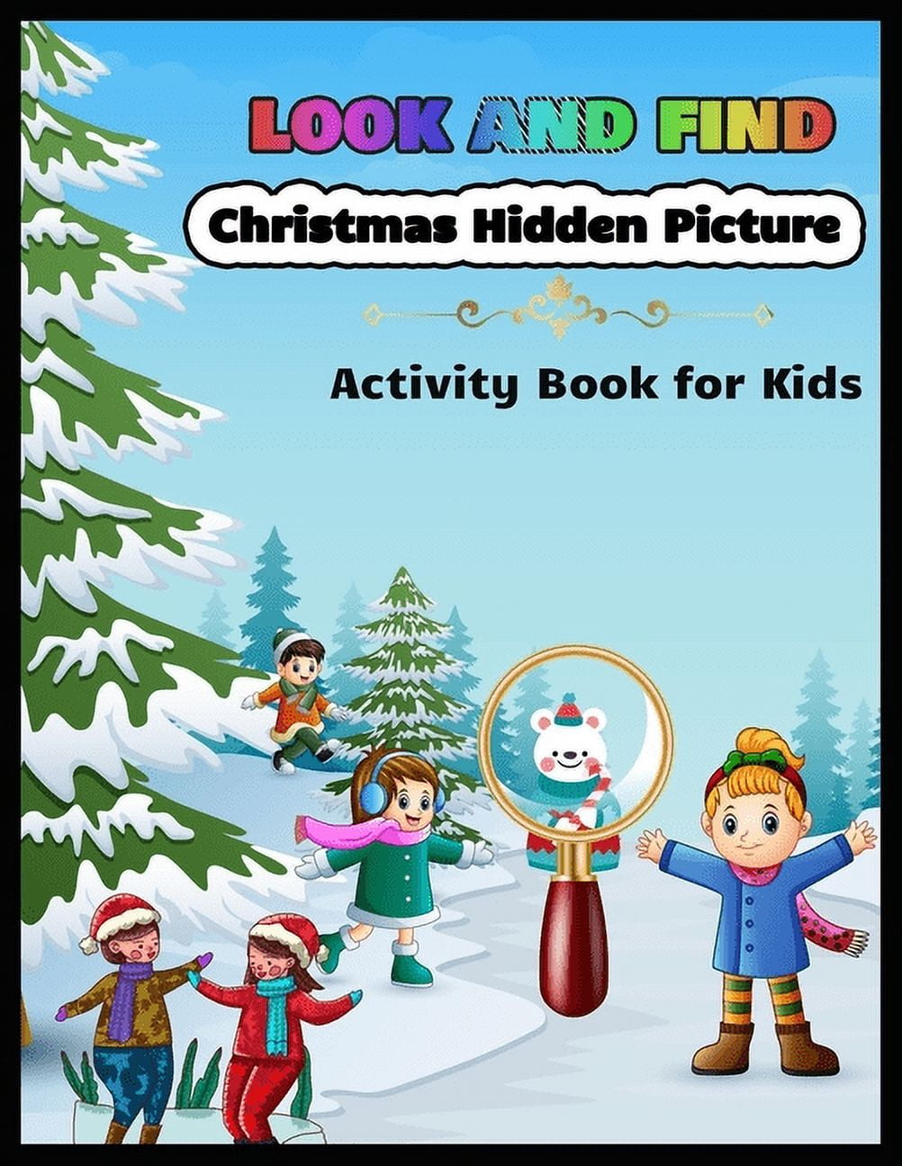LOOK AND FIND Christmas Hidden Picture Activity Book for Kids: High ...