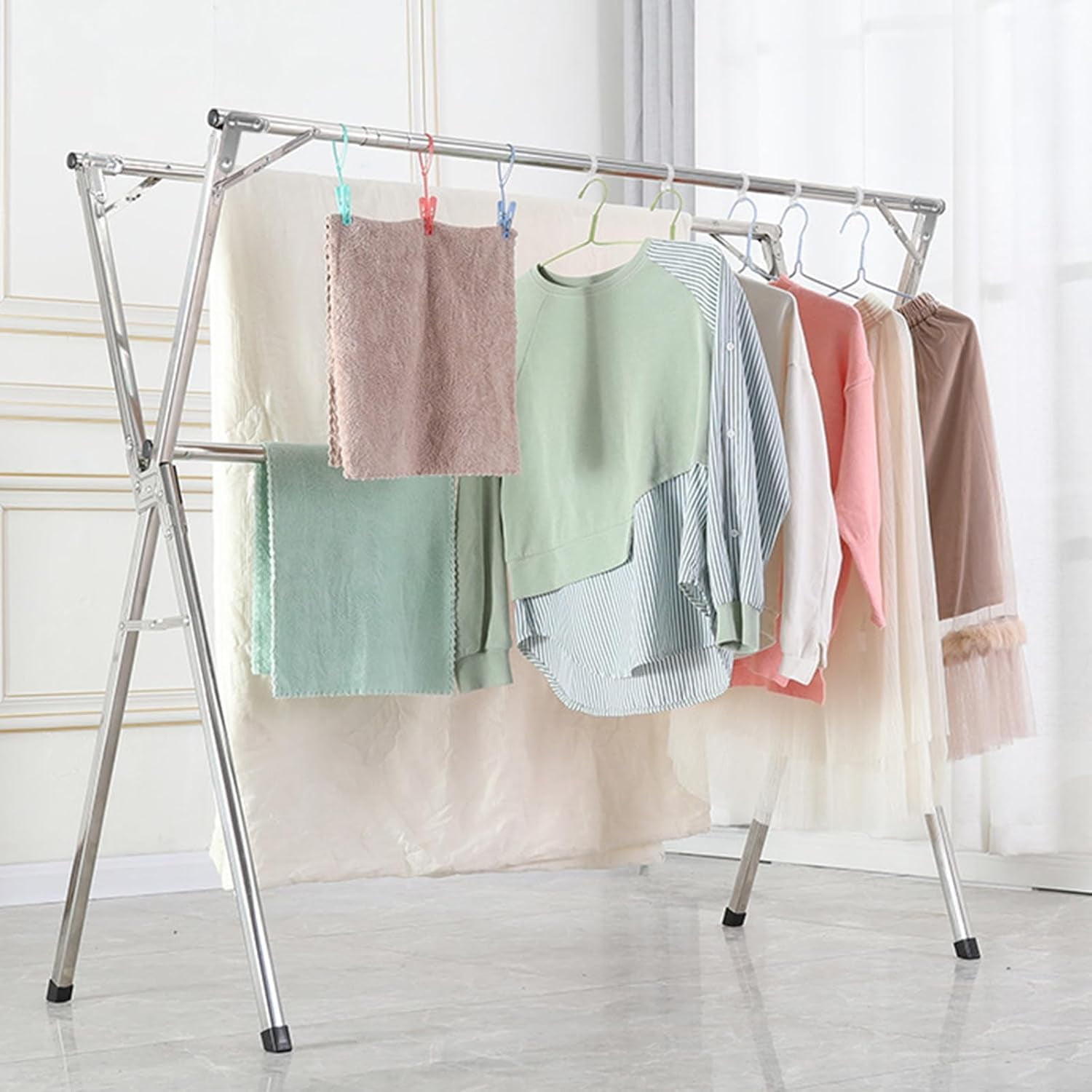 LOOKMINT Clothes Airers Clothes Drying Racks Stainless Steel ...