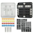 Lookseven 6 Way Fuse Block, 12V Waterproof Fuse Panel with LED ...