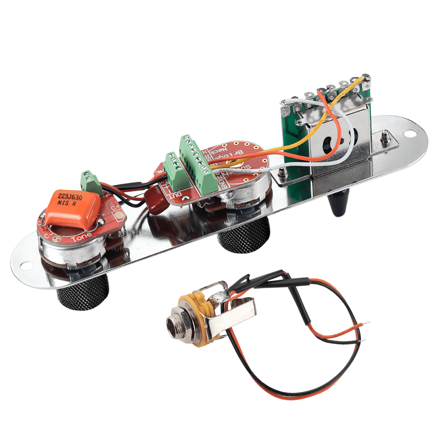 LOOKSEVEN Solderless Pre-Wired Control Plate Kit with 3-Way Switch ...
