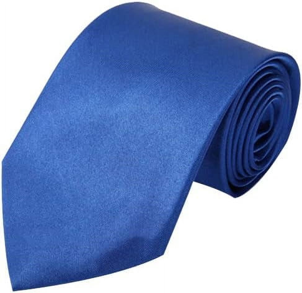 LOOKSEVEN Solid Color Ties for Men Pure Color Satin Neckties Mens Ties ...