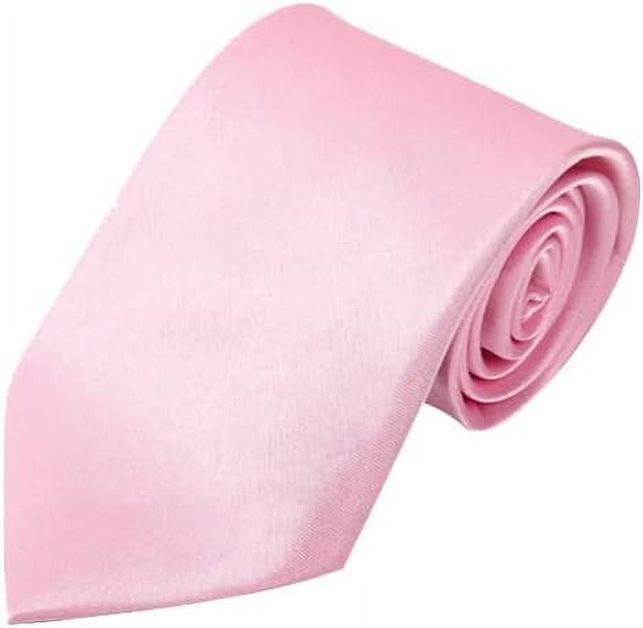 LOOKSEVEN Solid Color Ties for Men Pure Color Satin Neckties Mens Ties ...