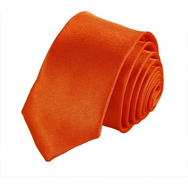 LOOKSEVEN Solid Color Ties for Men Pure Color Satin Neckties Mens Ties ...